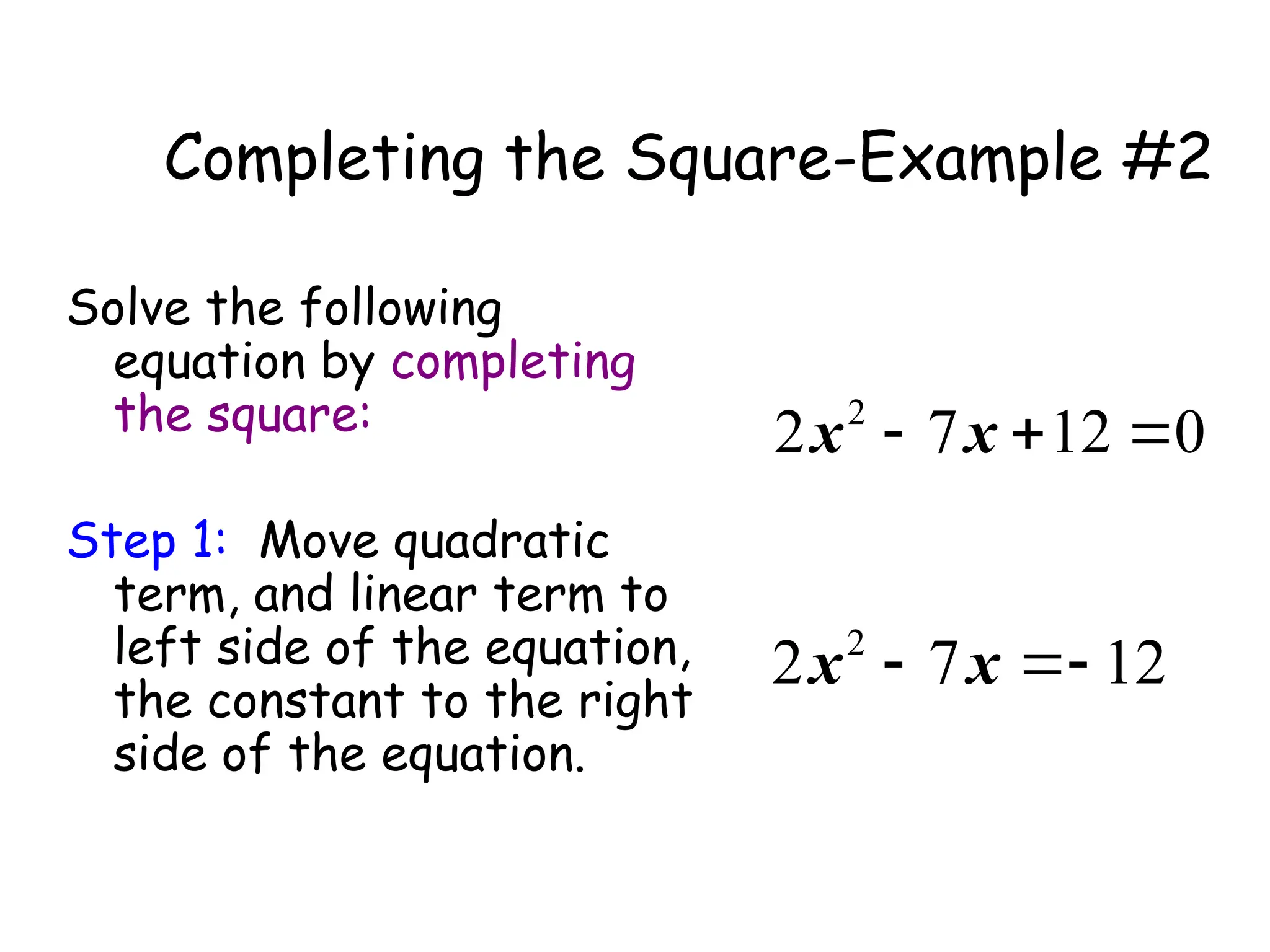 QUADRATIC EQUATION grade 9 topic solving | PPTX