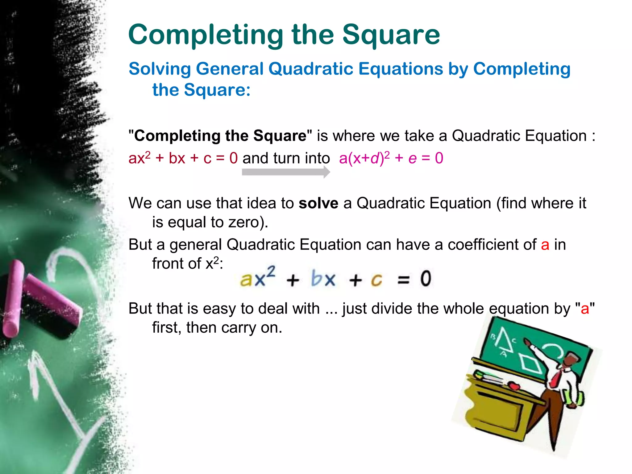 Quadratic equations | PPTX