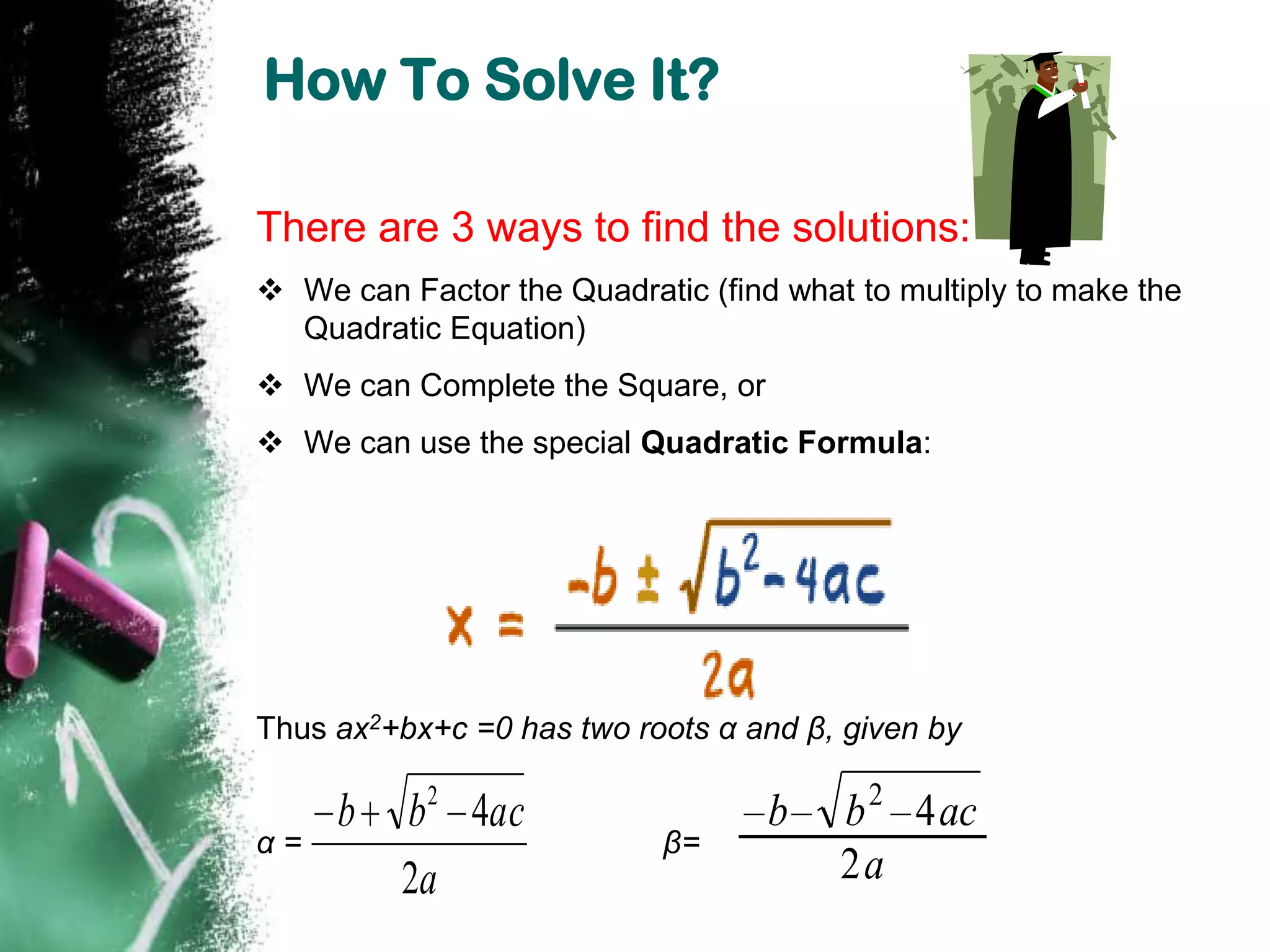 Quadratic equations | PPTX