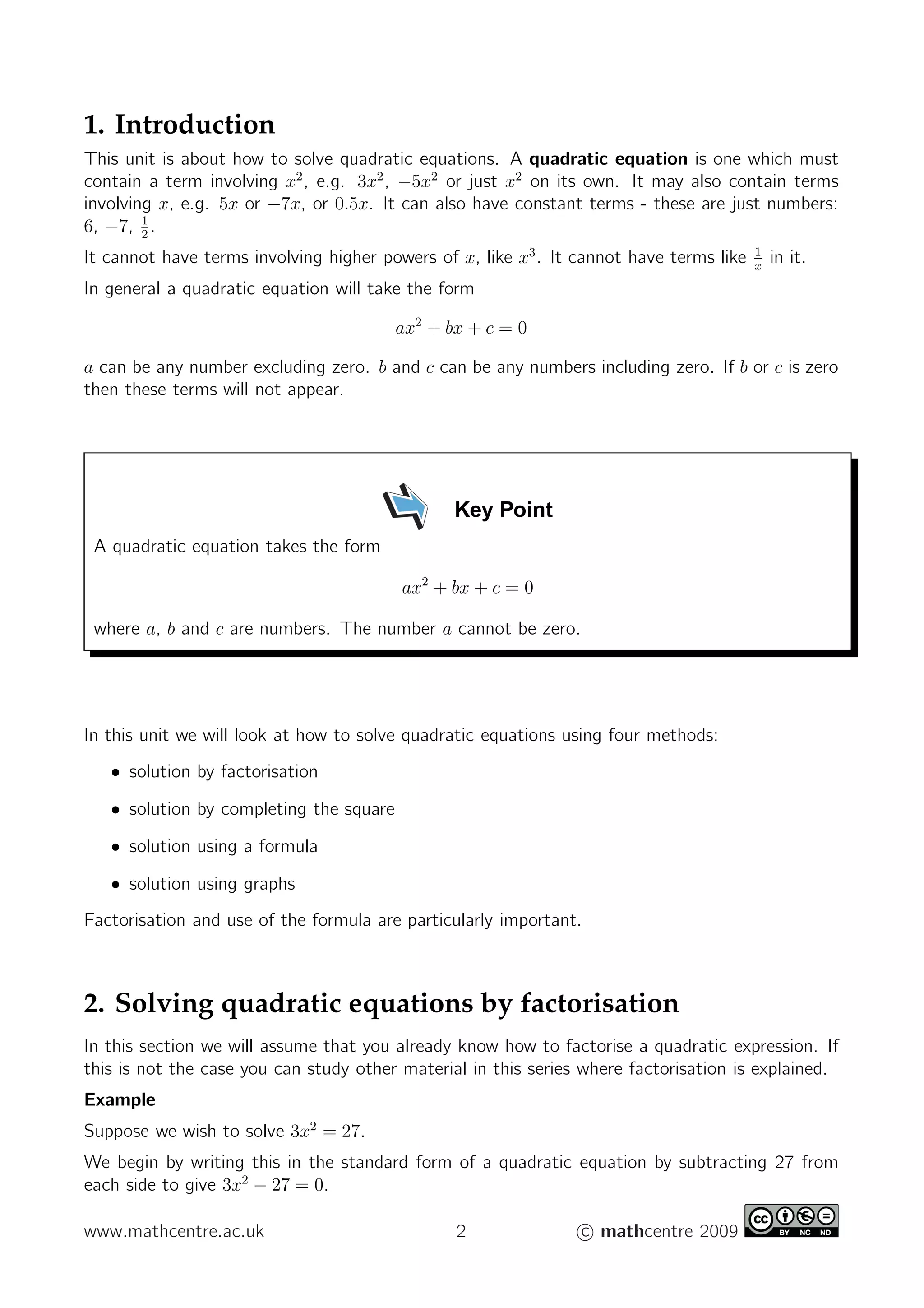 Quadratic Equations | PDF