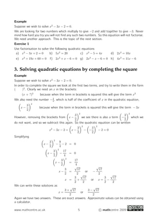 Quadratic Equations | PDF