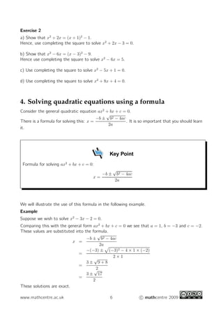 Quadratic Equations | PDF