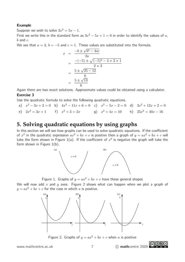 Quadratic Equations | PDF