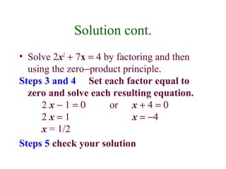 Quadratic equations | PPT
