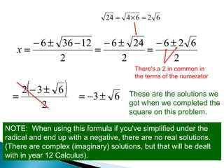 Quadratic equations | PPT