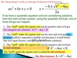 Quadratic equations | PPT
