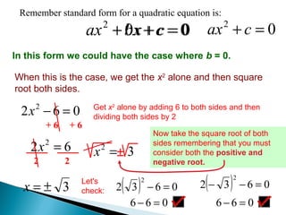 Quadratic equations | PPT
