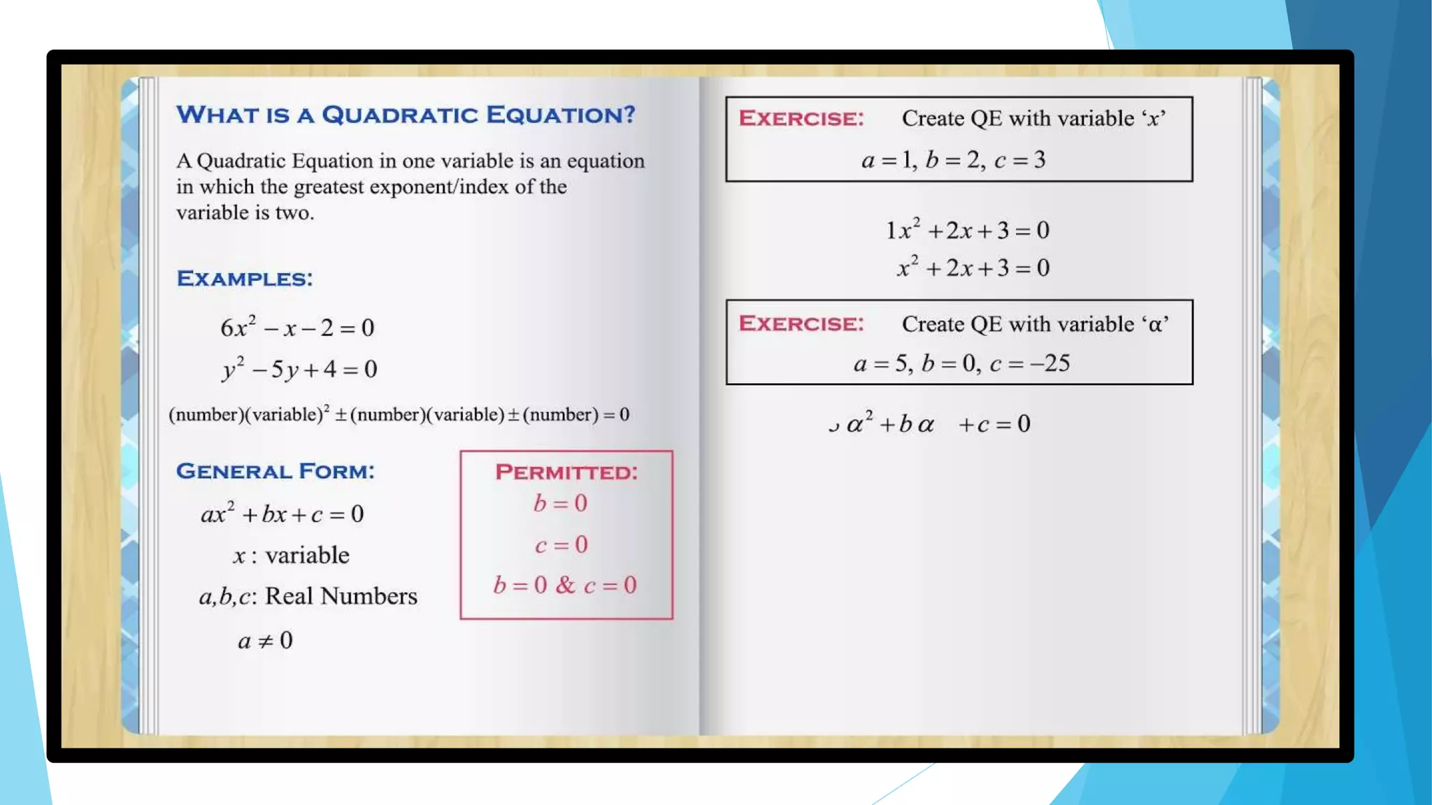 Quadratic equations class 10 | PPTX
