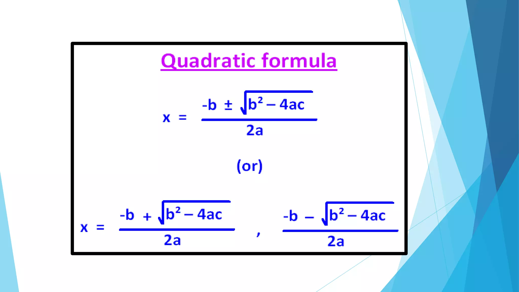Quadratic equations class 10 | PPTX
