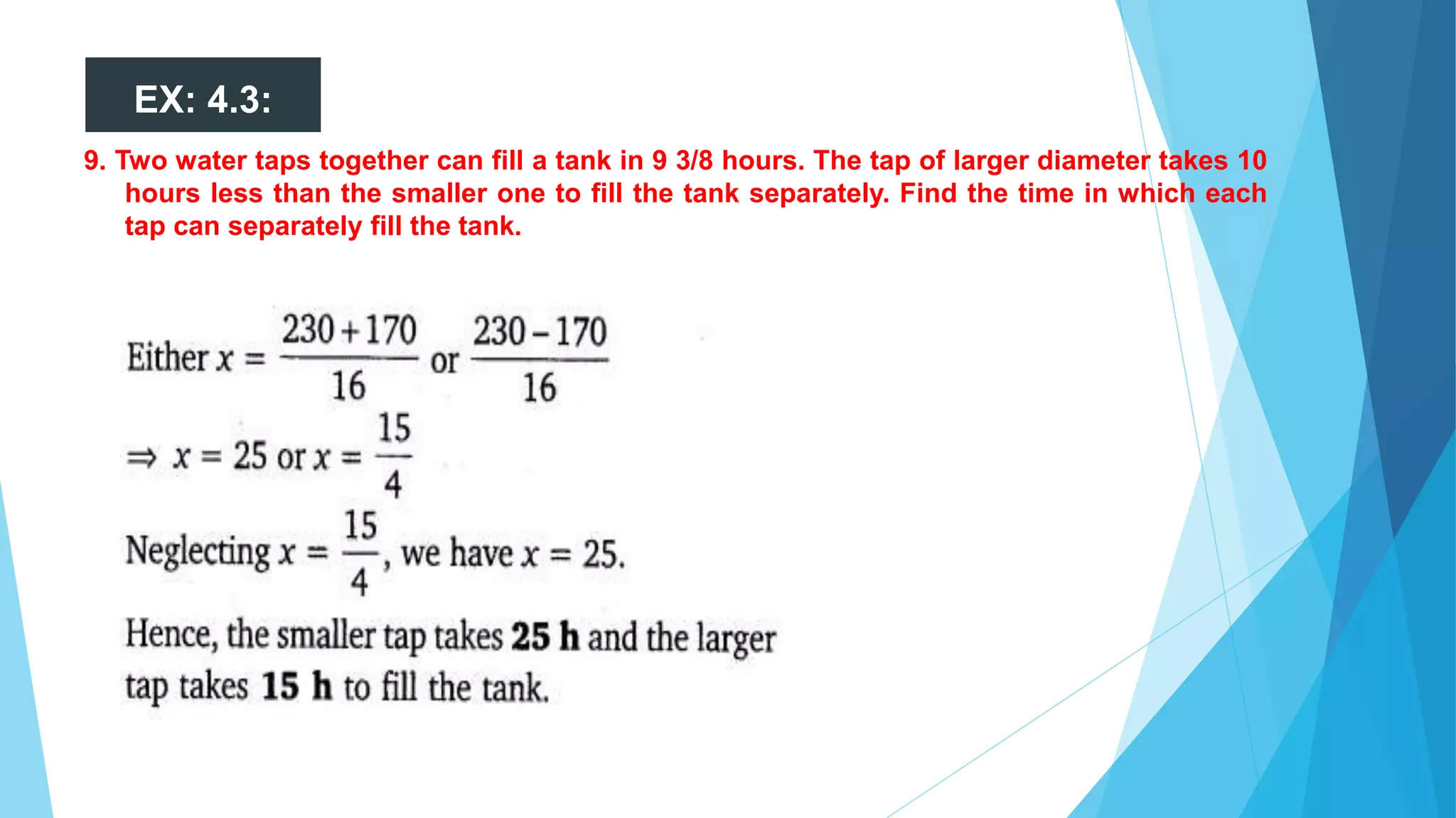 Quadratic equations class 10 | PPTX