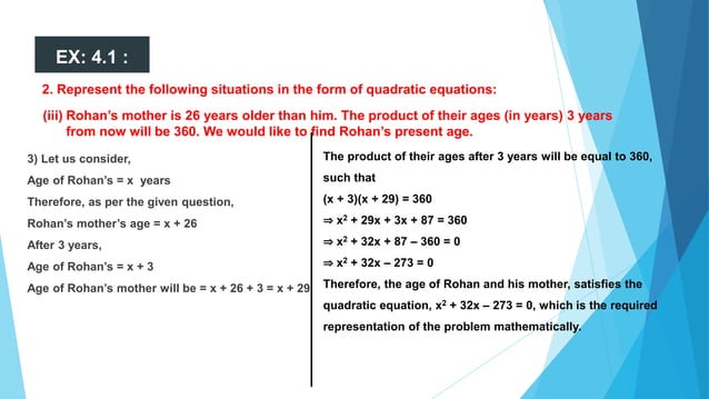 Quadratic equations class 10 | PPTX | Physics | Science