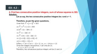 Quadratic equations class 10 | PPTX