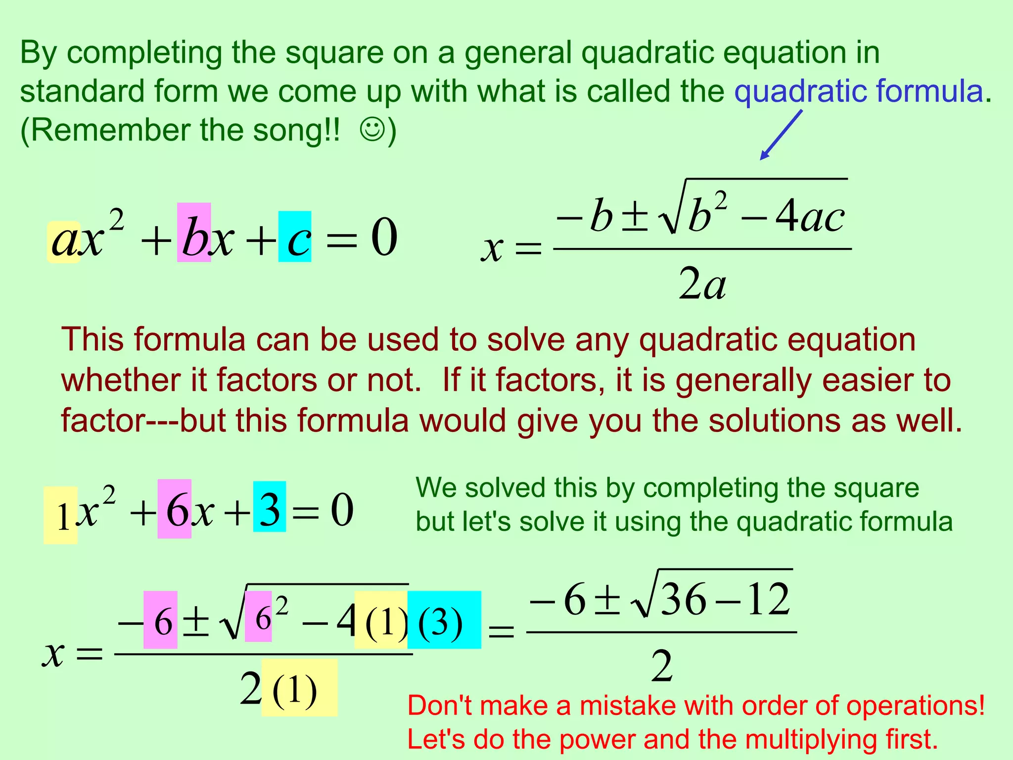Quadratic Equations.ppt