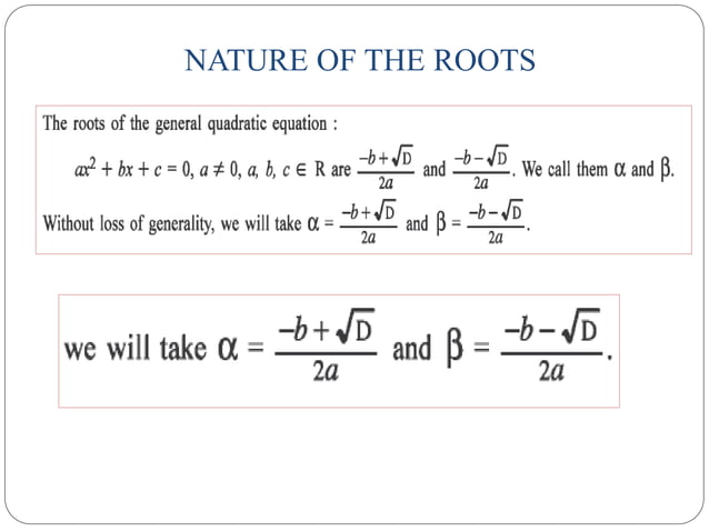 QUADRATIC EQUATION CLASS X MODULE 1 | PPT