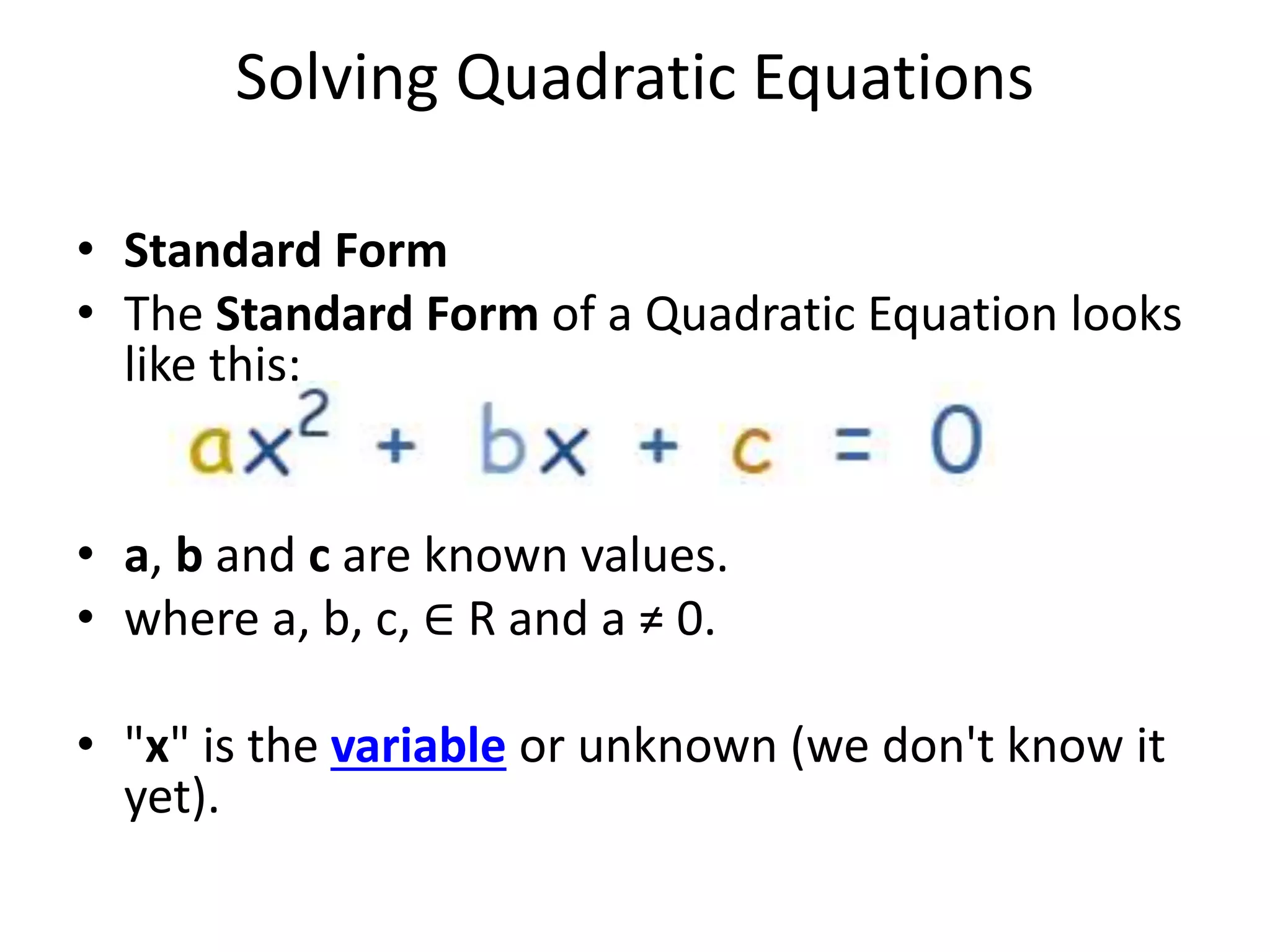 QUADRATIC EQUATIONS- PHARMACEUTICAL MATHEMATICS - 414.pptx