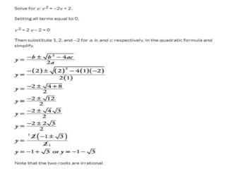 QUADRATIC EQUATIONS- PHARMACEUTICAL MATHEMATICS - 414.pptx