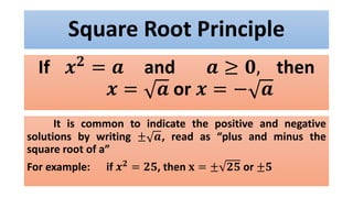Quadratic equations and function | PPTX