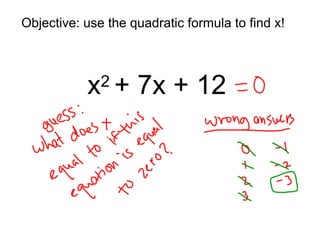 Quadratic formula | PPT