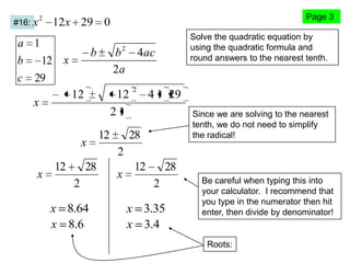 Quadratic Formula | PPT