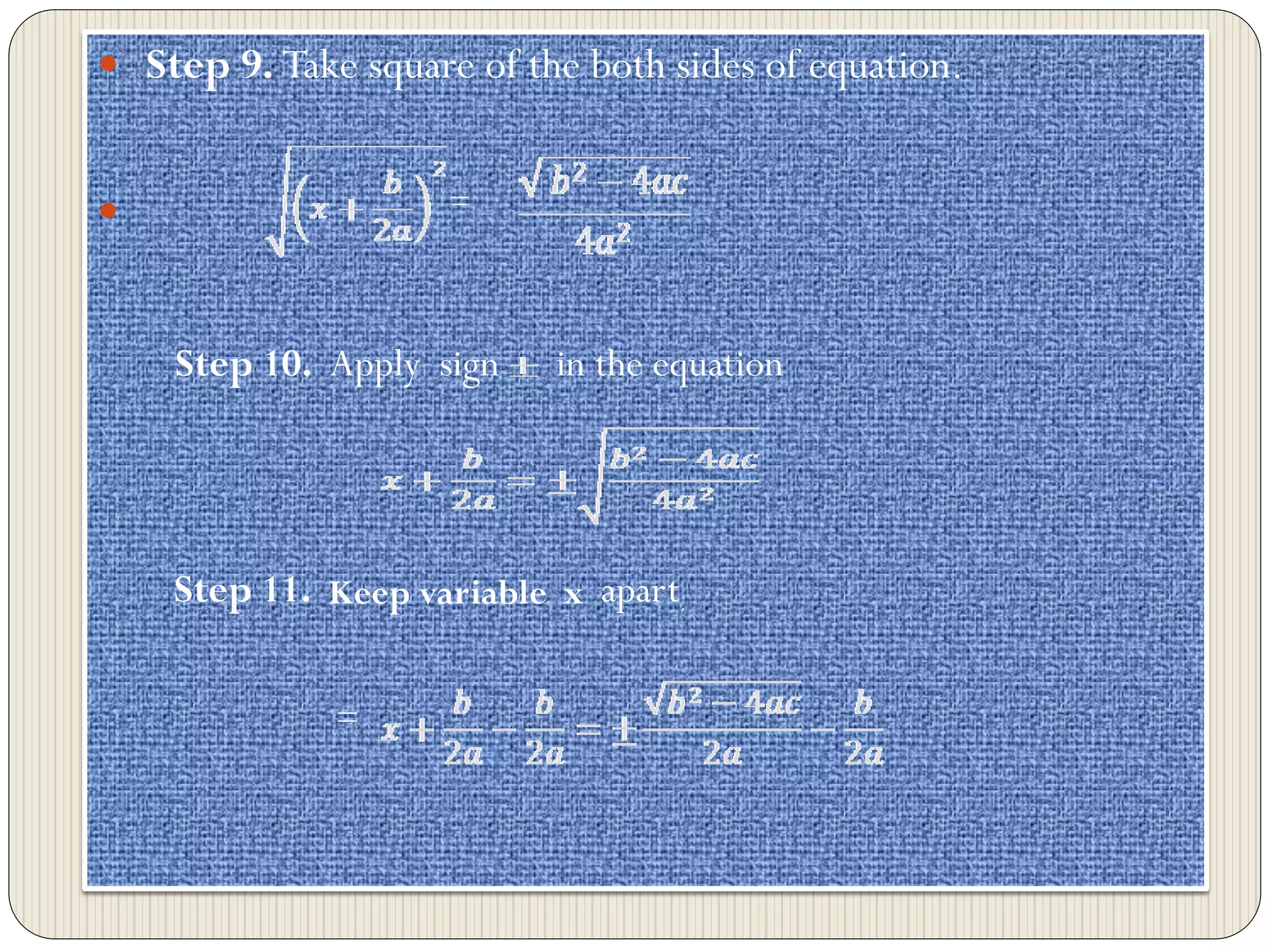 Quadratic formula | PDF
