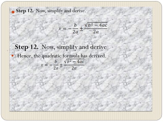 Quadratic formula | PDF | Physics | Science