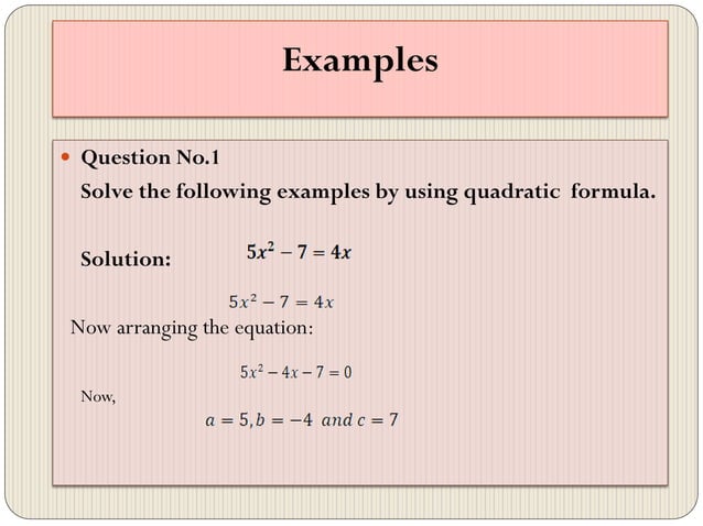 Quadratic formula | PDF | Physics | Science