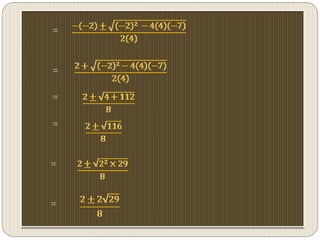 Quadratic formula | PDF | Physics | Science