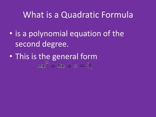 Quadratic formula powerpoint | PPT