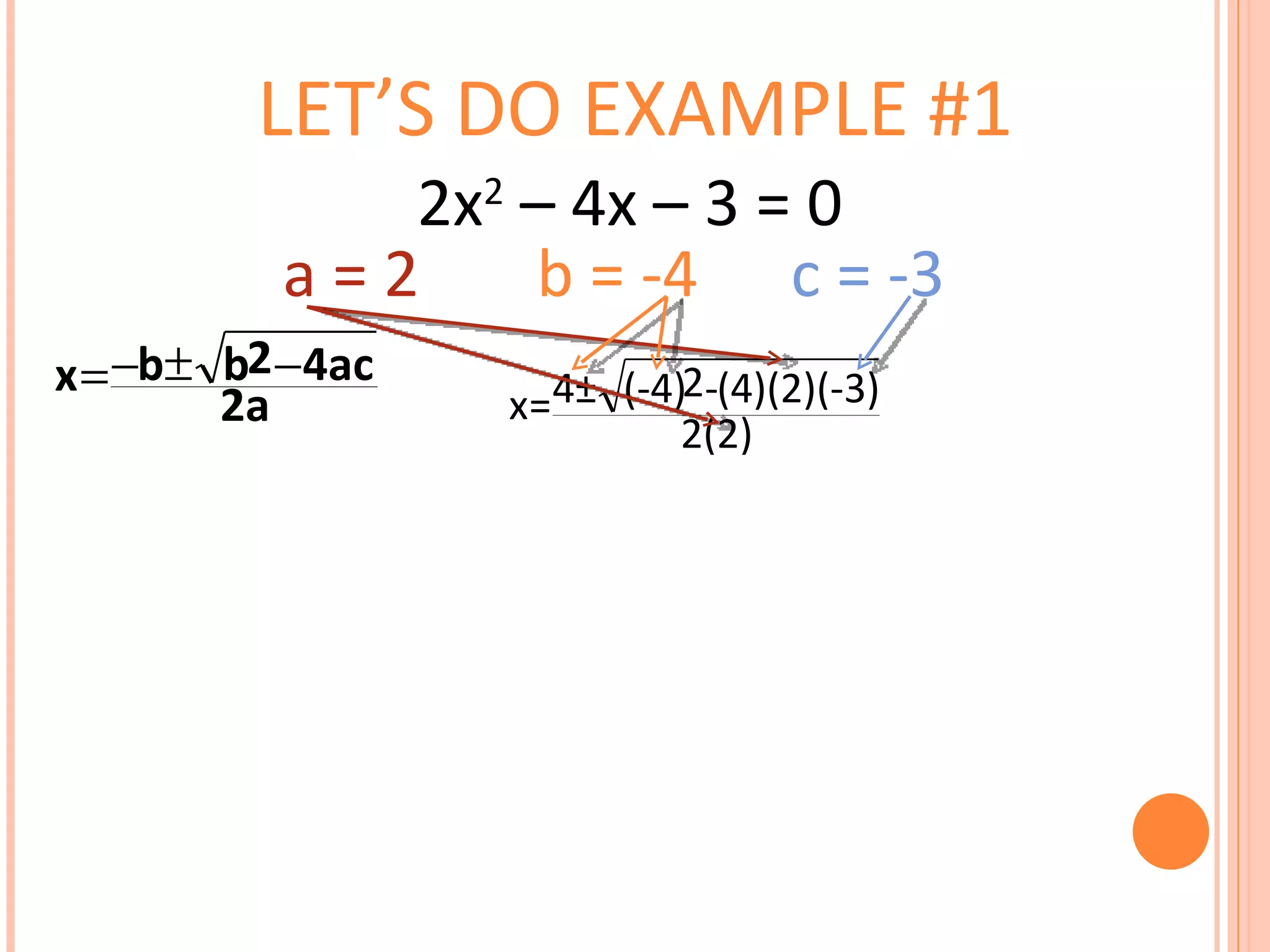 Quadratic Formula Presentation | PPT