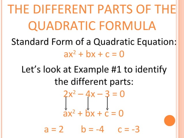 Quadratic Formula Presentation | PPT