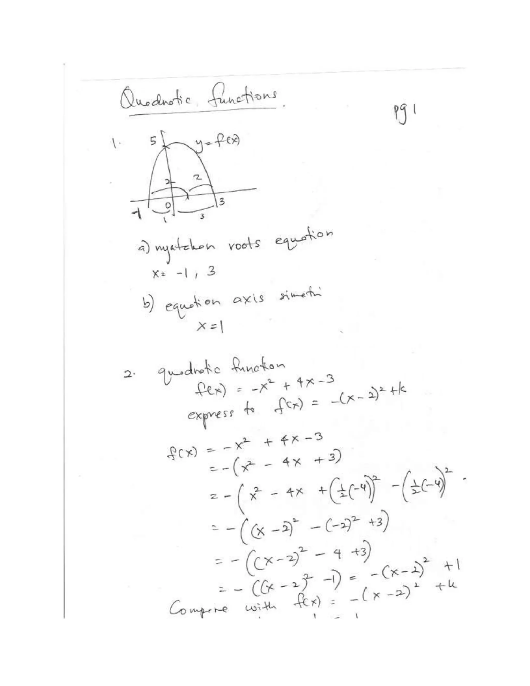 Quadratic function | PDF