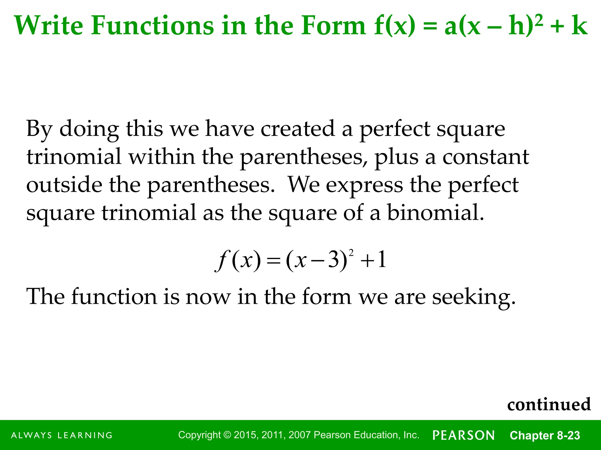 Introduction of Quadratic Functions and its graph | PPT