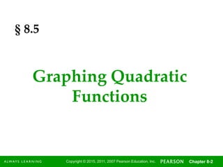 Introduction of Quadratic Functions and its graph | PPT | Free Download
