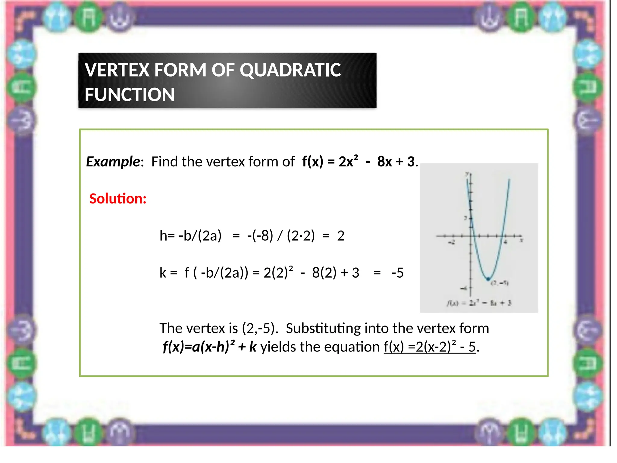 quadratic function : introduction and graphs | PPTX