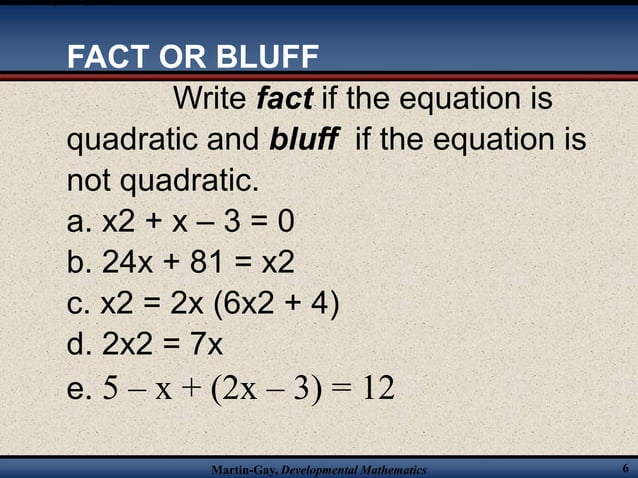 quadratic function an introduction.ppt