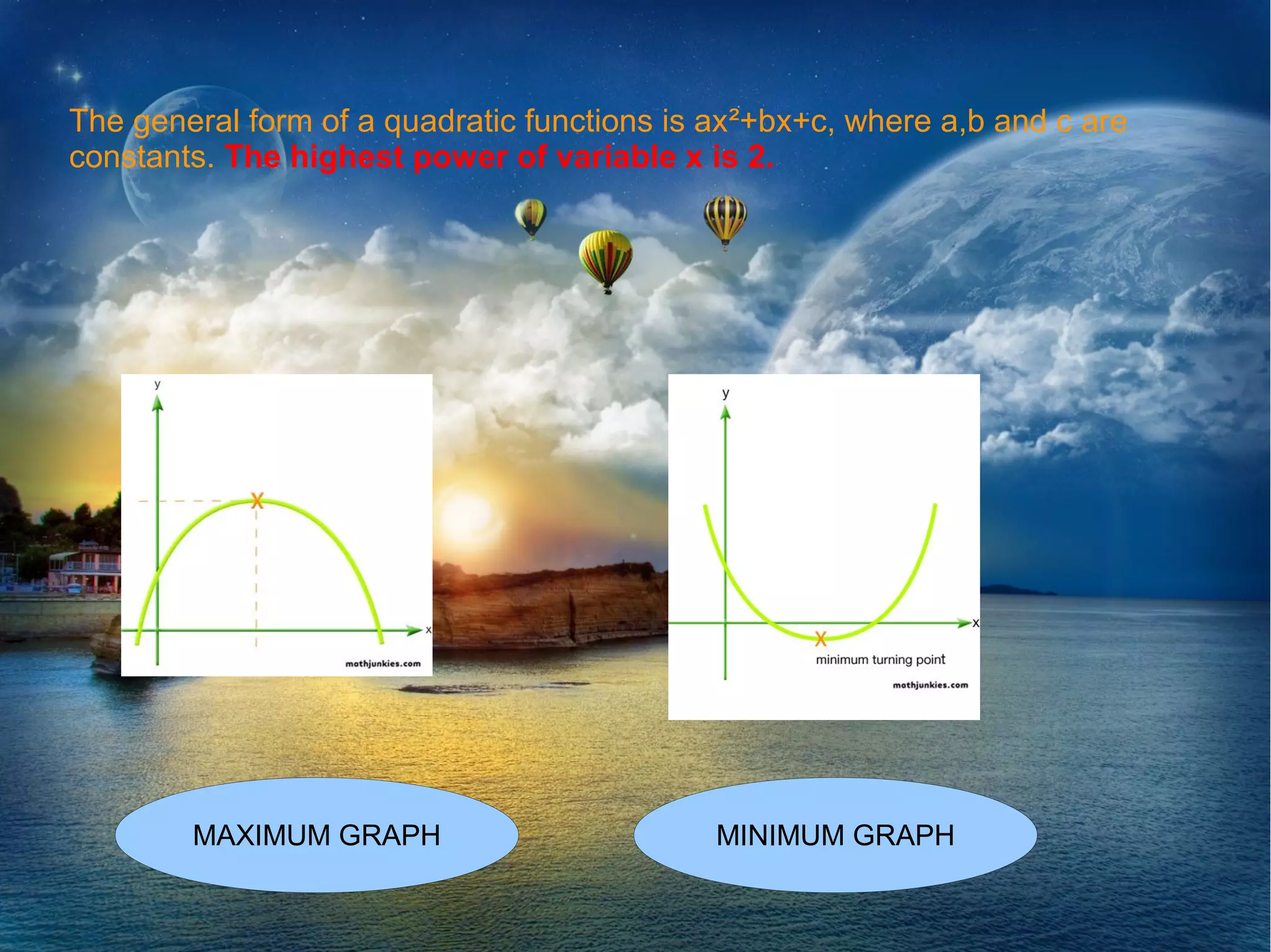 Quadratic Functions Ppt