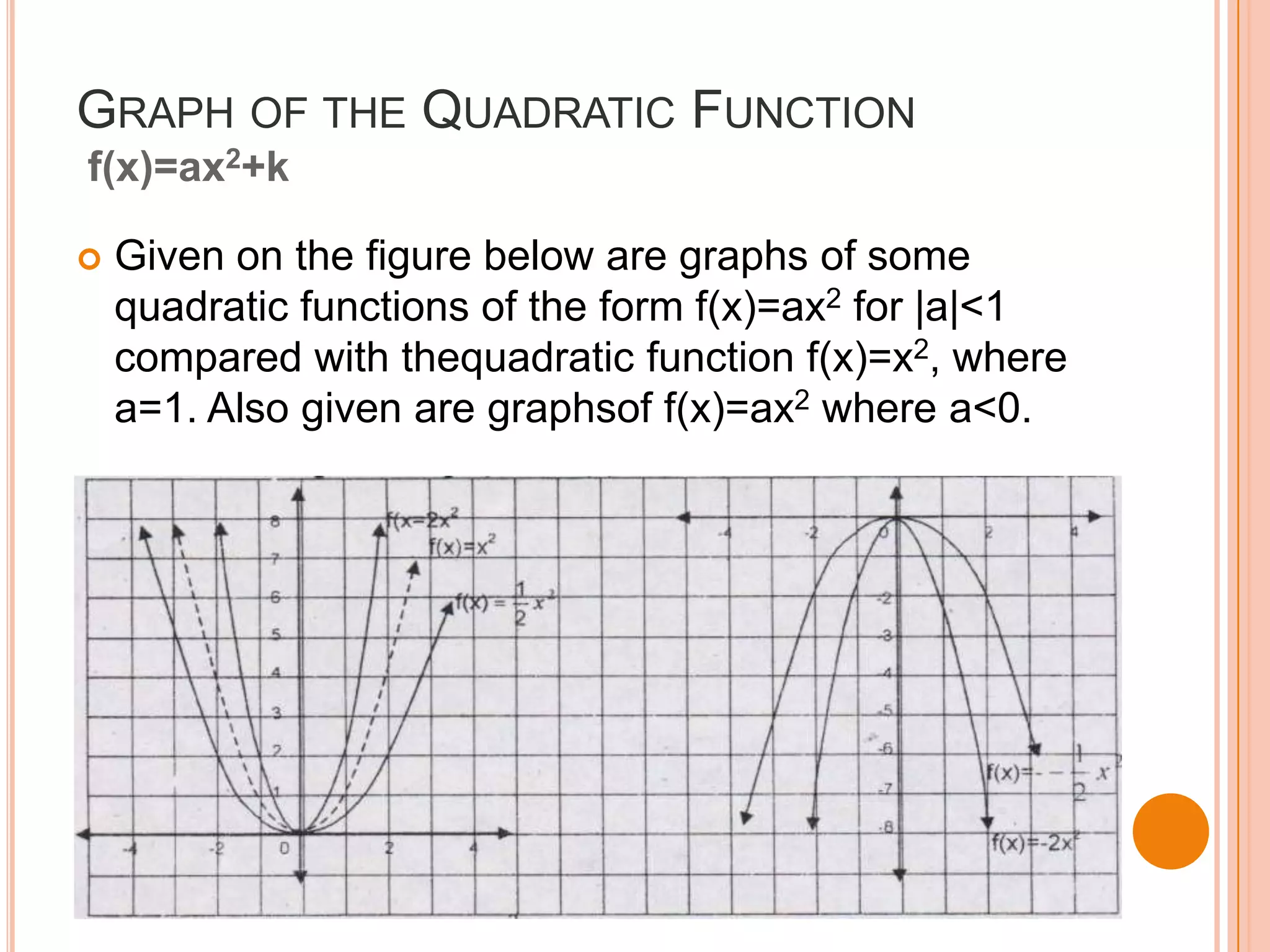 Quadratic functions | PPTX