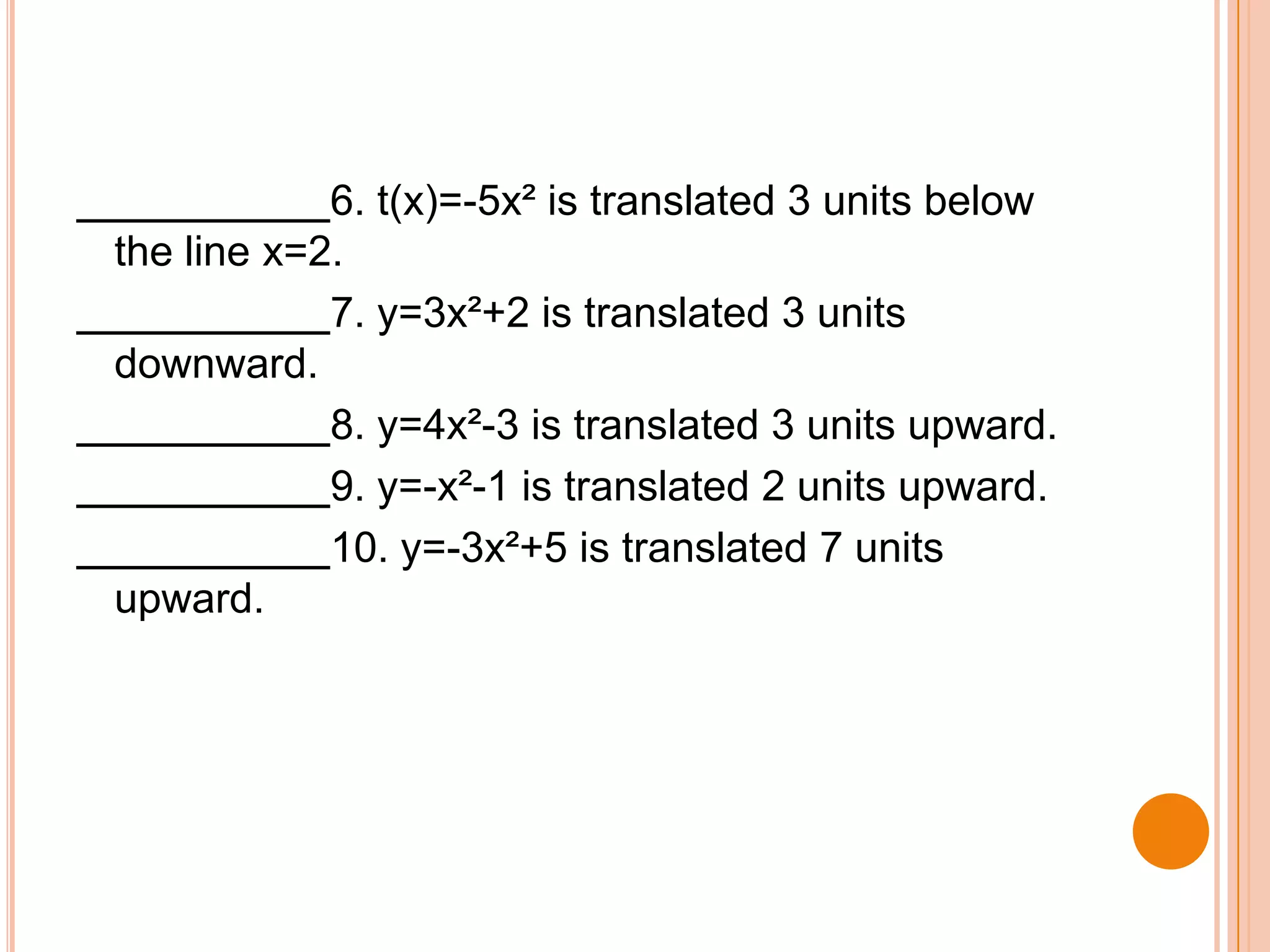 Quadratic functions | PPTX