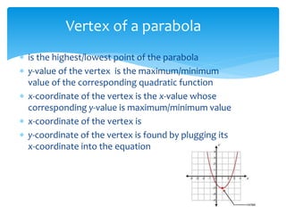 Quadratic functions | PPTX