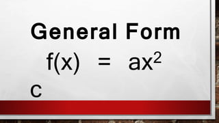 Quadratic functions | PPTX | Computing | Technology & Computing