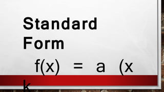 Quadratic functions | PPTX | Computing | Technology & Computing