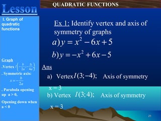 Quadratic functions | PPT