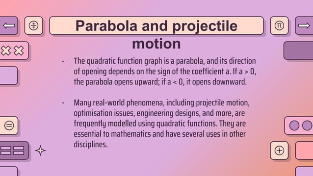Quadratic Functions Powerpoint For Eleven Graders Ppt