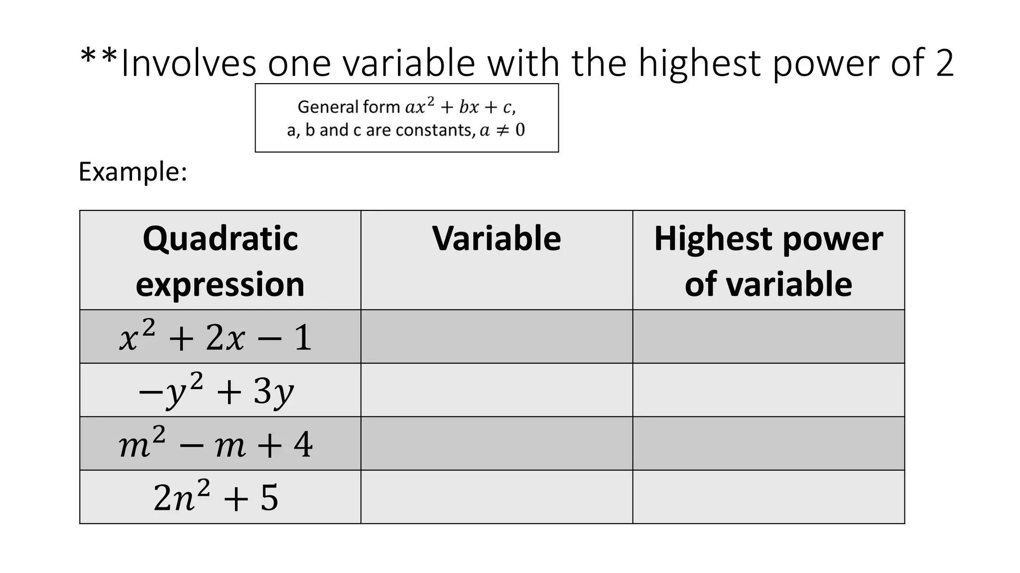 QUADRATIC FUNCTIONS AND EQUATIONS IN ONE VARIABLE(STUDENTS).pdf