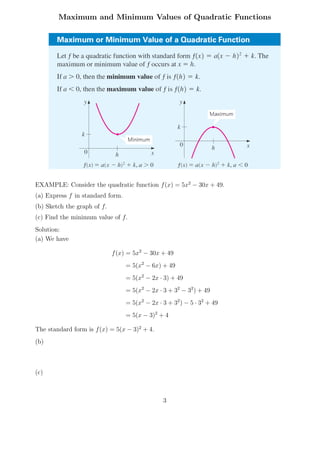 Quadratic functions and models | PDF | Physics | Science