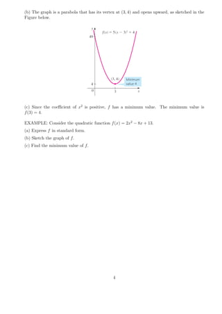 Quadratic functions and models | PDF | Physics | Science