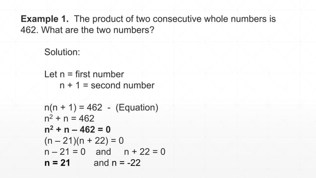 Quadratic functions and their application | PPTX