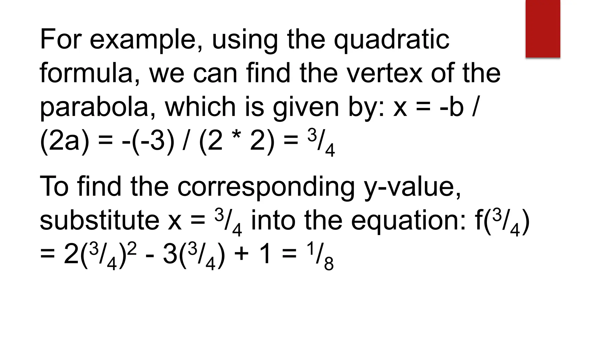 Quadratic Functions (a) table of values (b) graph (c)equation.pptx