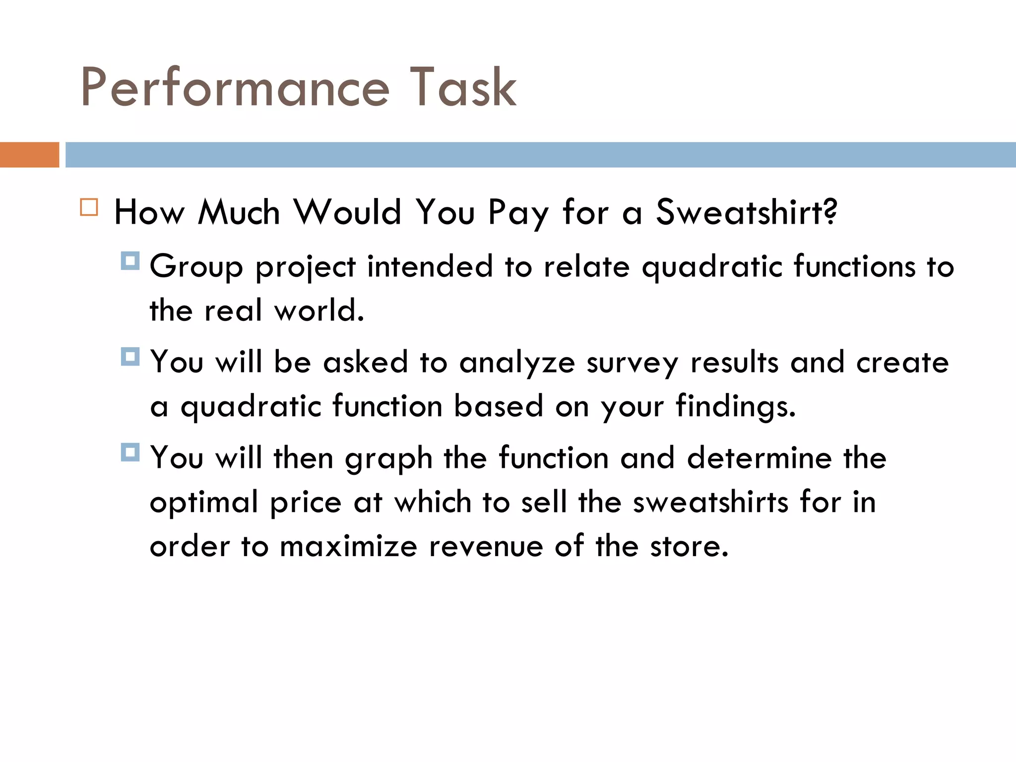 Quadratic functions power point | PPT