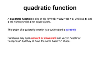 Quadraticfuntions | PPT